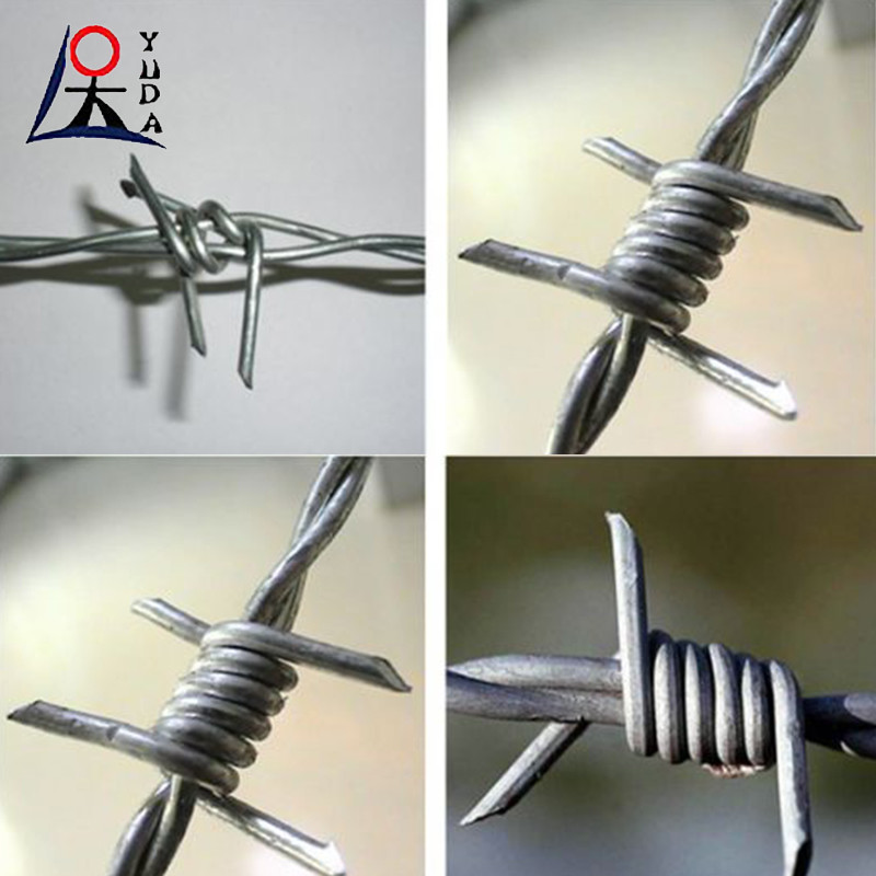 BWG16 Barbed Iron Wire Price Per Roll 14 Gauge Hot Dipped Galvanized ...